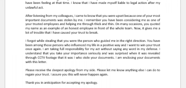 Apology Letter for Lost Item | writeletter2.com