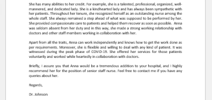 Reference Letter for a Co-Worker | Sample Letter Template