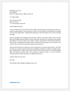 Business Introduction Letter to a Client | writeletter2.com