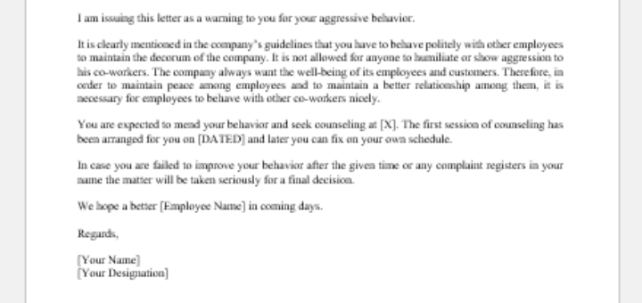 Warning Letter to Employee for Not Wearing PPE | writeletter2.com