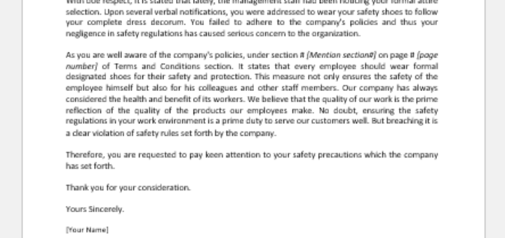 Warning Letter for Drinking Alcohol at Workplace | writeletter2.com