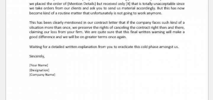 Letter to Terminate Employment Due to Workforce Reduction