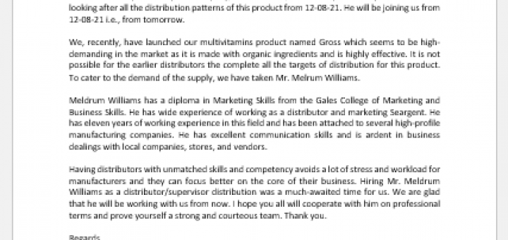 Letter to Confirm New Policies Implementation | FREE Letters