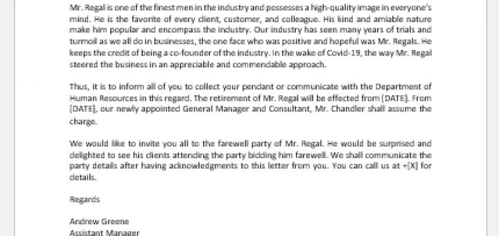 Reduced Hours Announcement Letter | Download FREE & Send