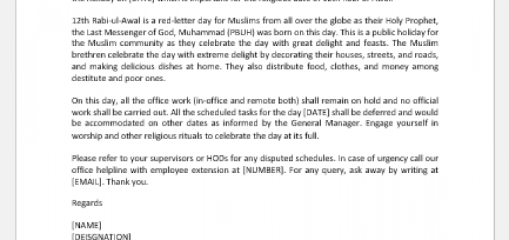 Letter to Confirm New Policies Implementation | FREE Letters